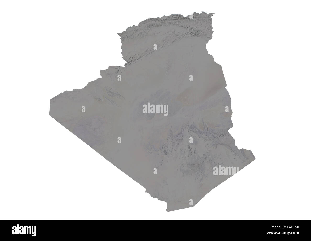 Algeria, Relief Map Stock Photo - Alamy