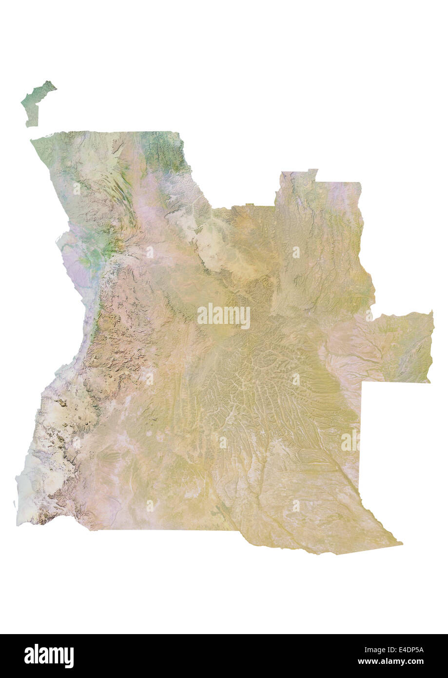 Angola relief map Cut Out Stock Images & Pictures - Alamy