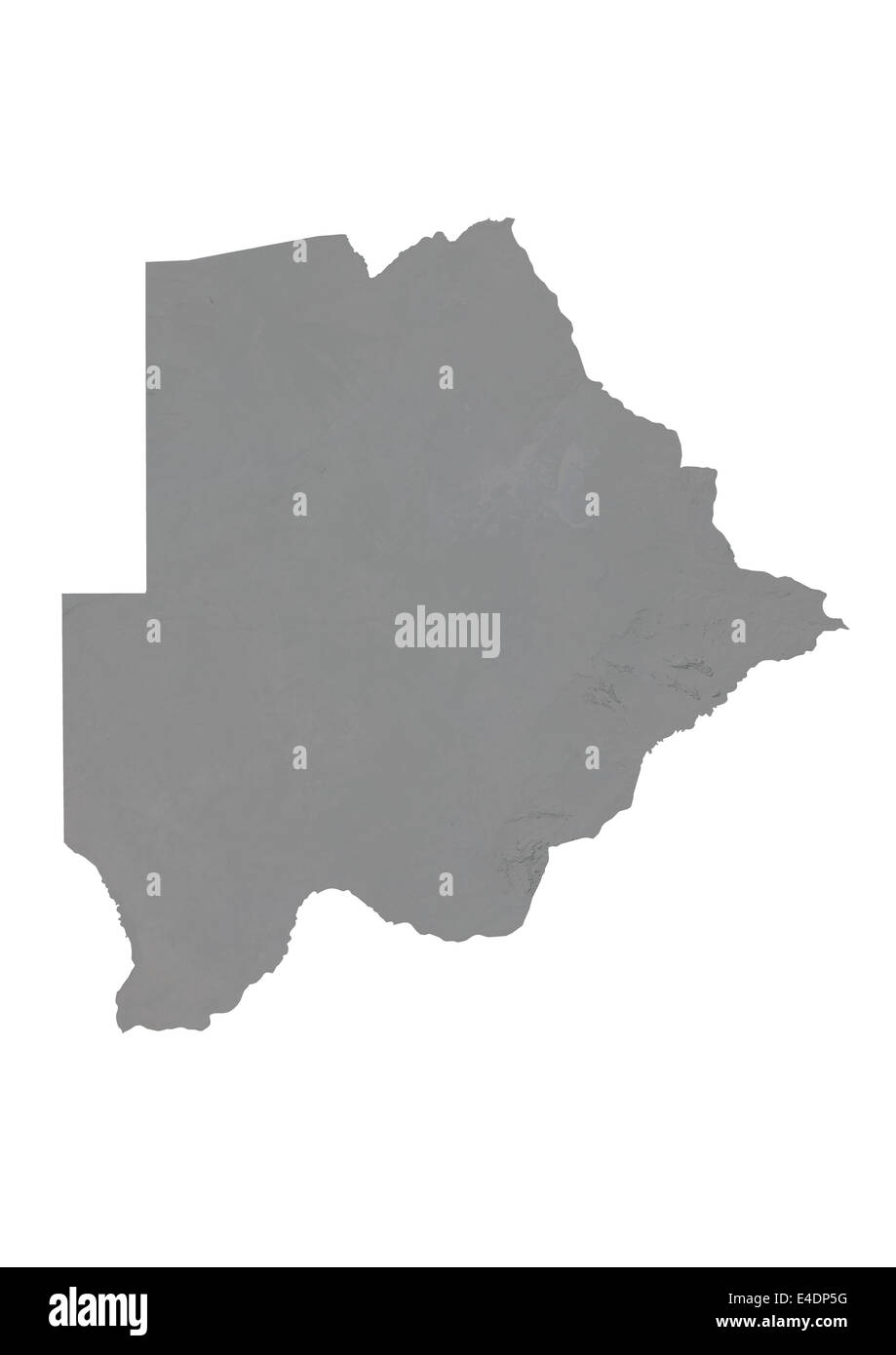 Botswana, Relief Map Stock Photo - Alamy