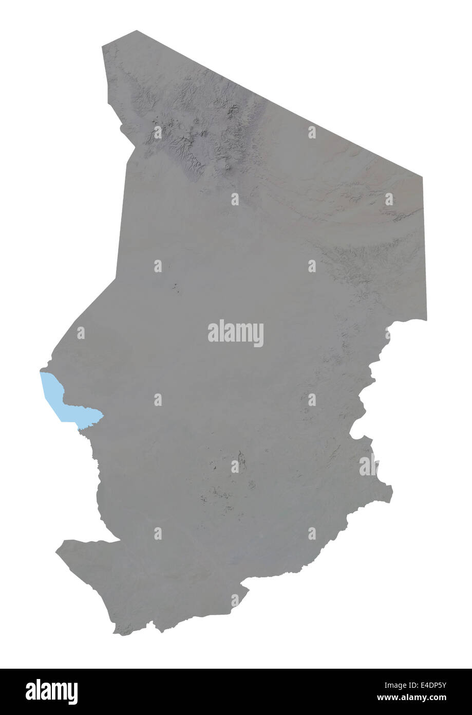 Chad, Relief Map Stock Photo - Alamy