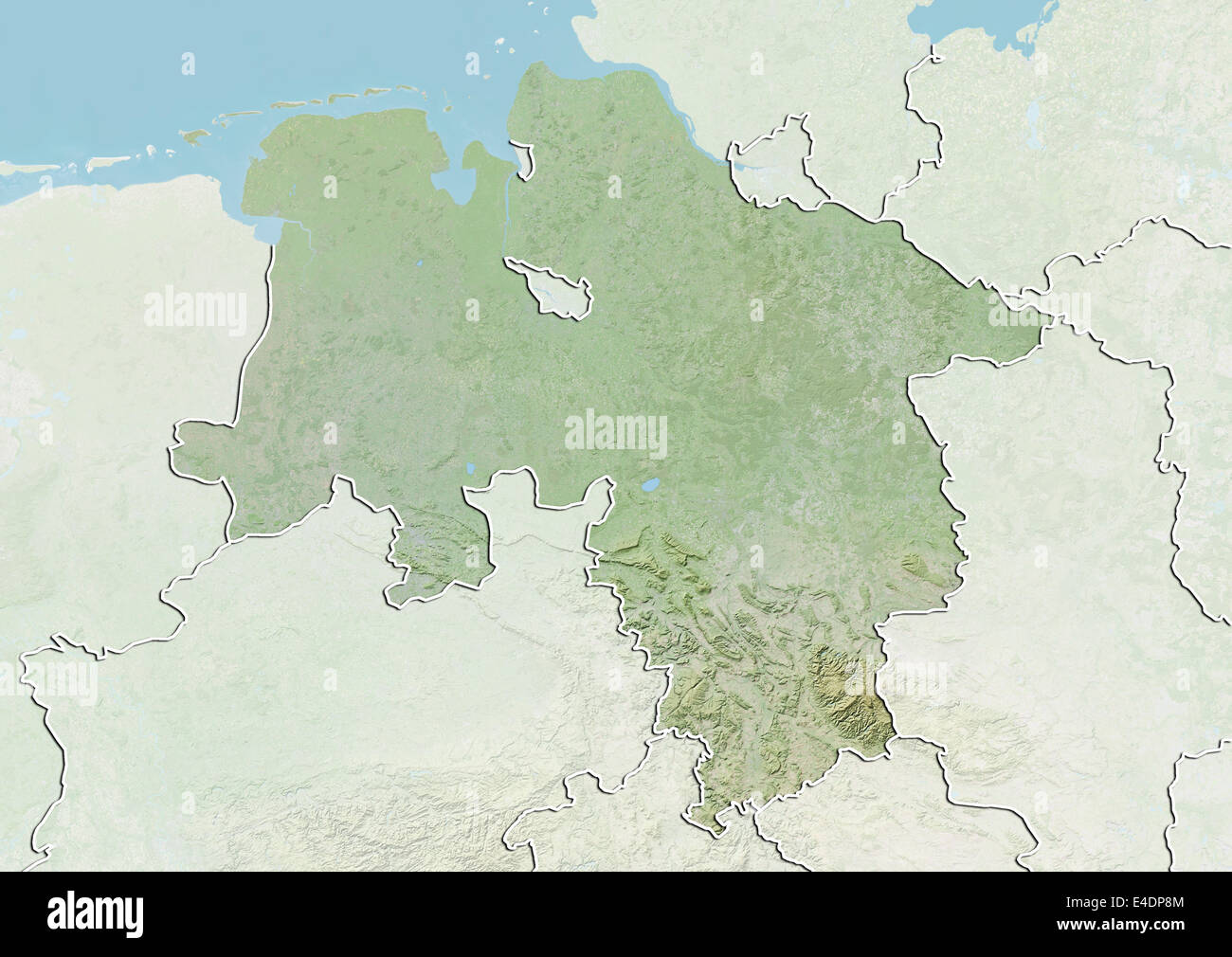 Lower saxony state map hi-res stock photography and images - Alamy