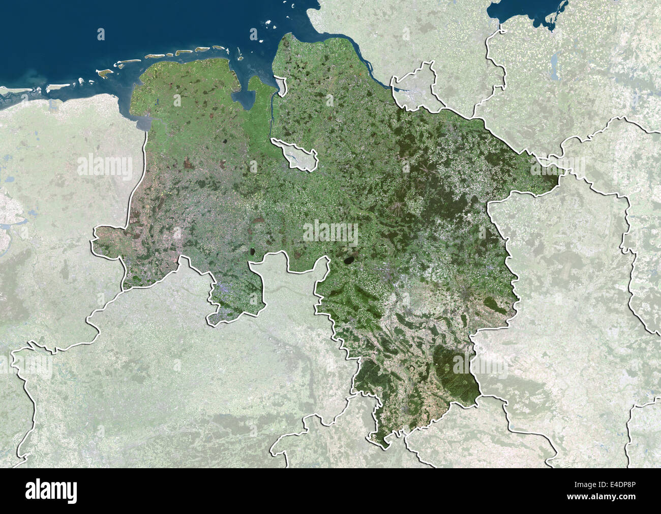 Lower saxony state map hi-res stock photography and images - Alamy