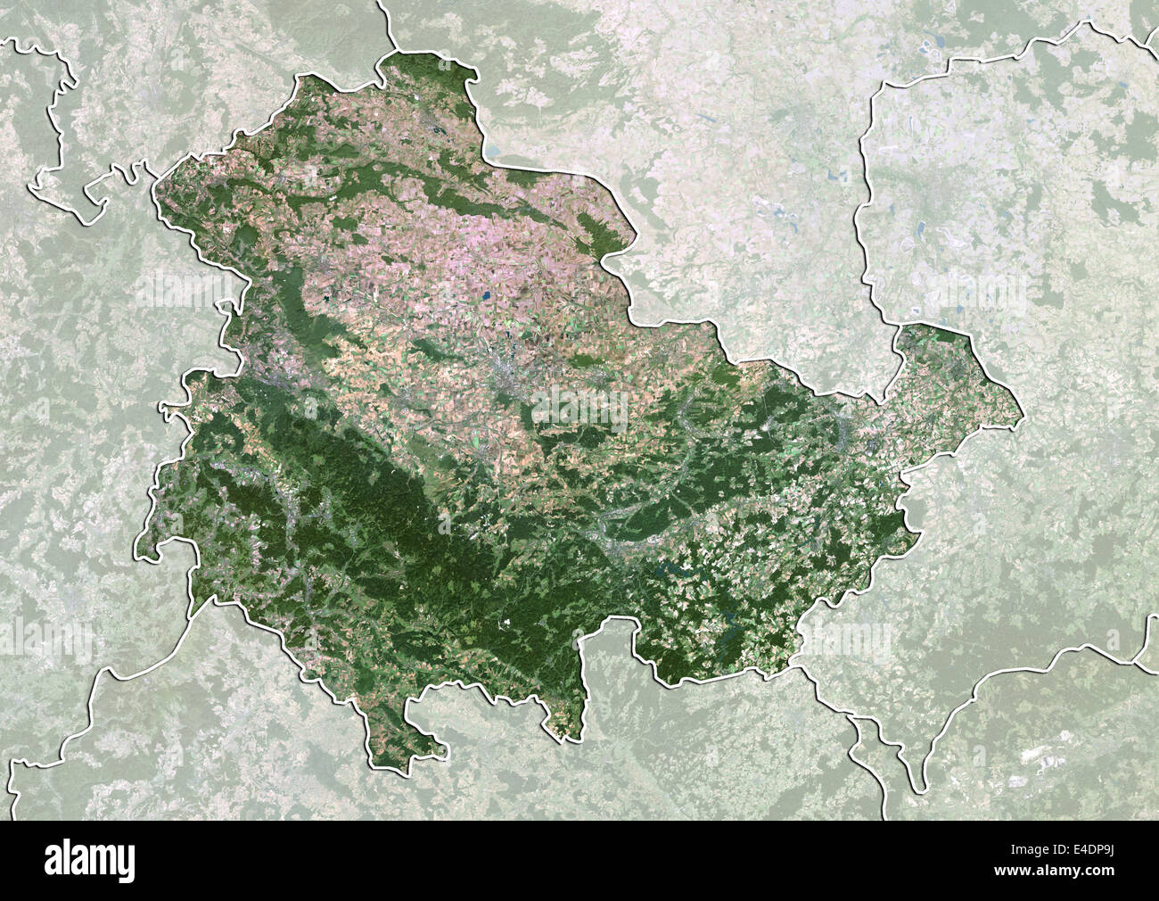 Thuringia state map hi-res stock photography and images - Alamy