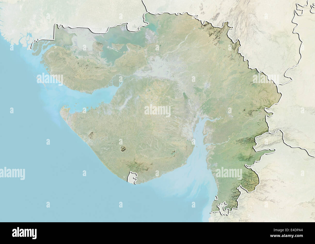 Map of gujarat hi-res stock photography and images - Alamy