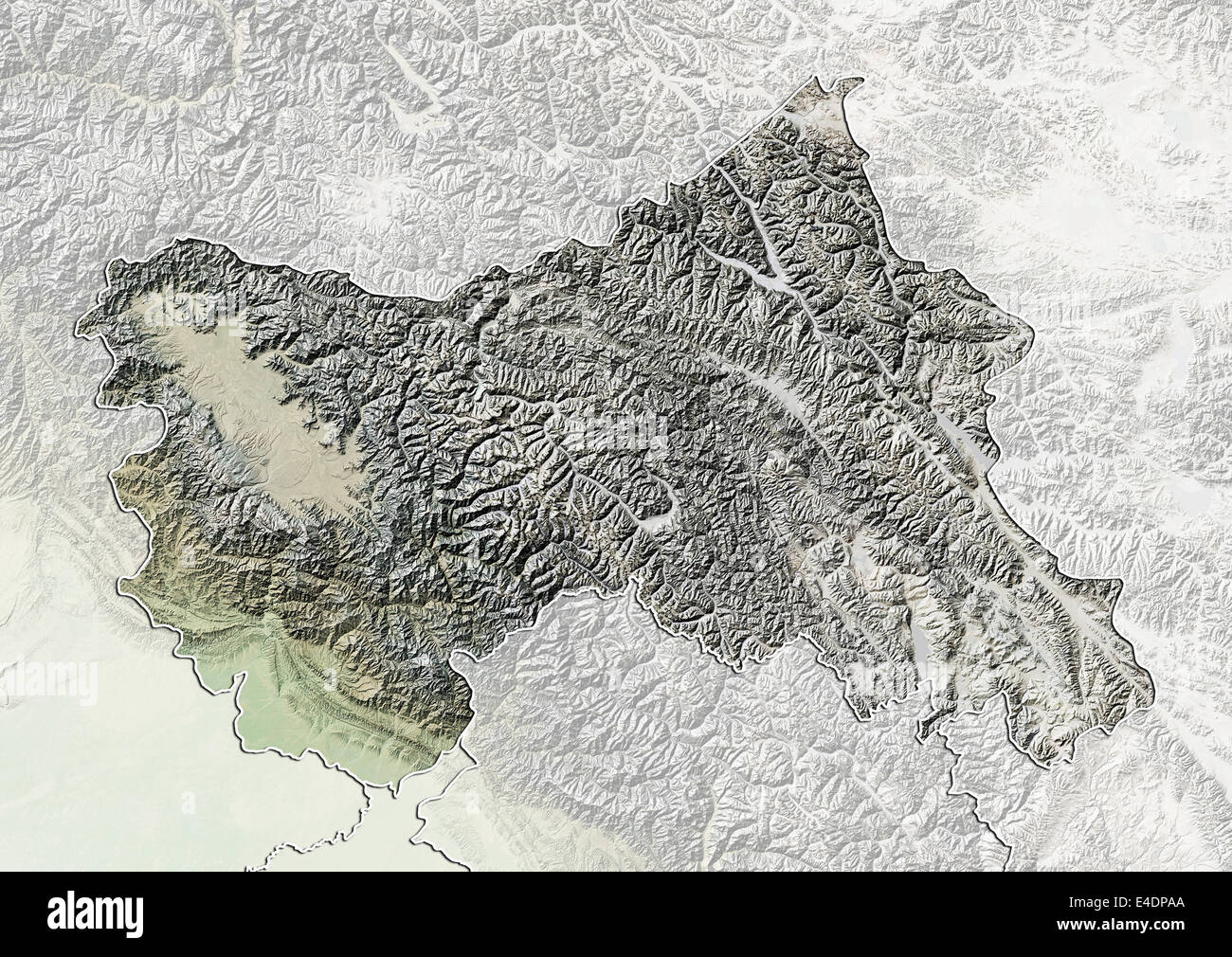 Kashmir map hi-res stock photography and images - Alamy