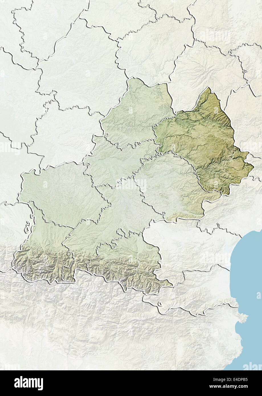 Aveyron map hi-res stock photography and images - Alamy