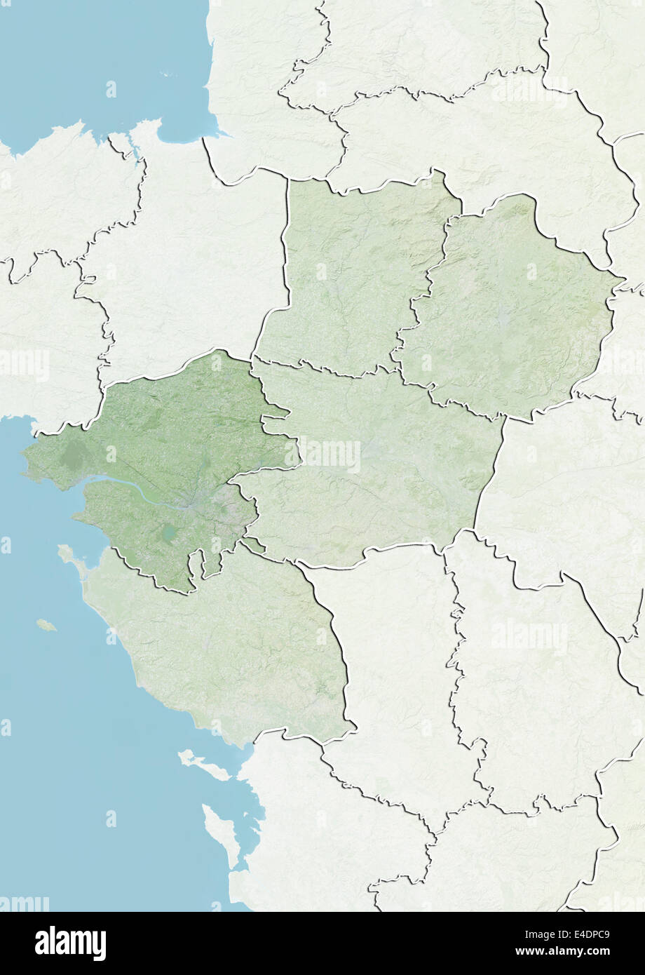 Loire atlantique map hi-res stock photography and images - Alamy