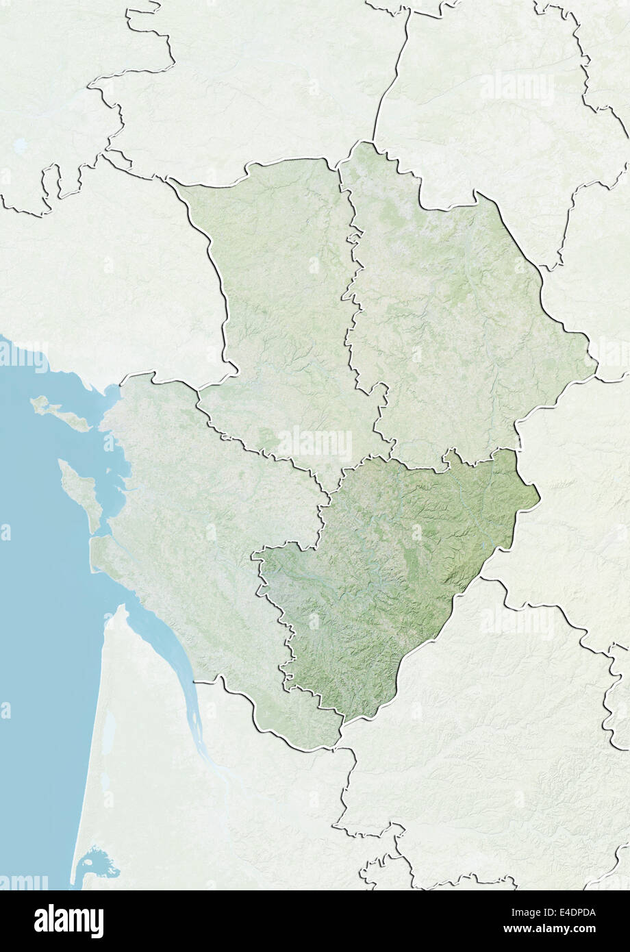 Charente map hi-res stock photography and images - Alamy