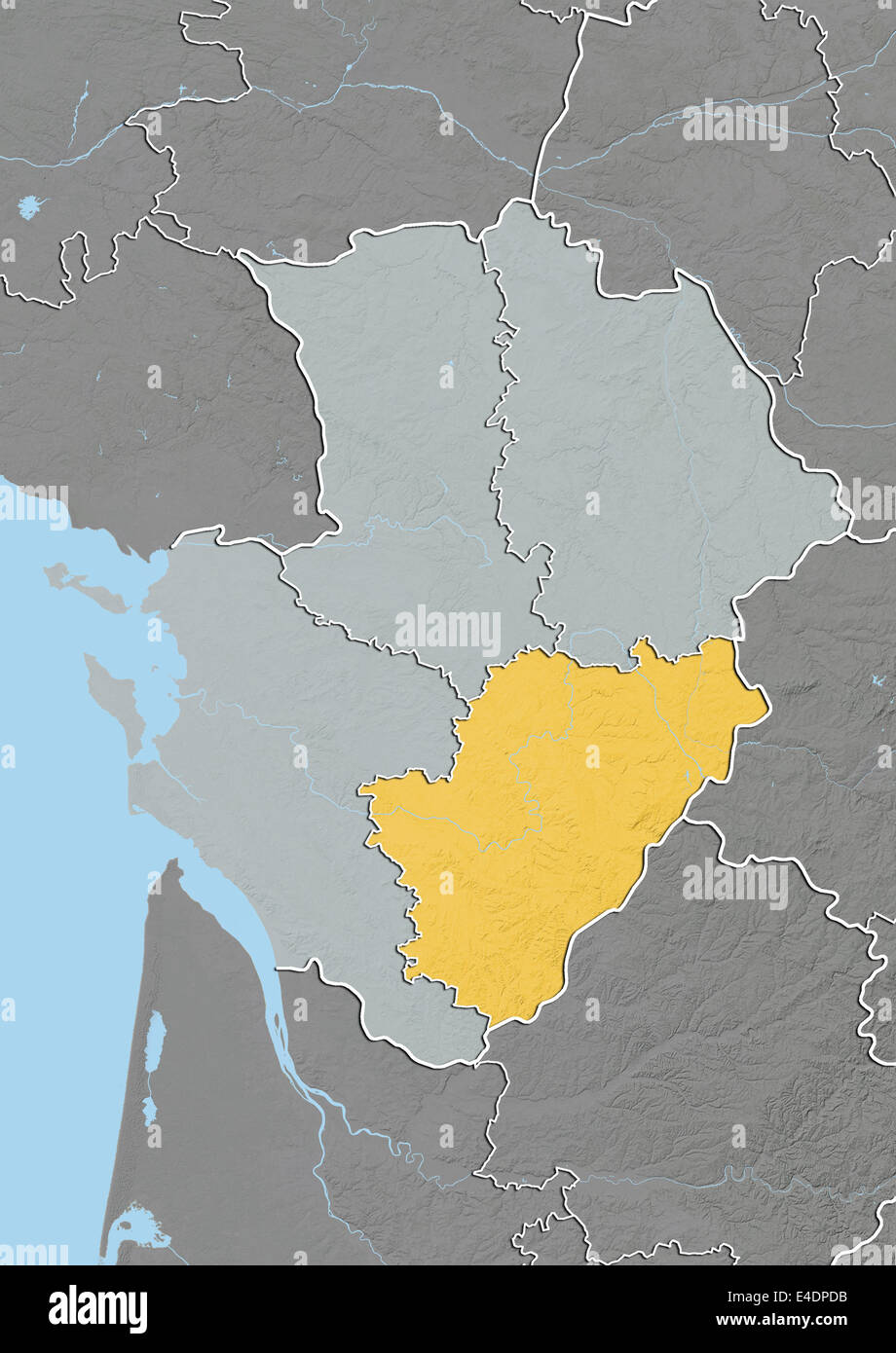 Map charente hi-res stock photography and images - Alamy