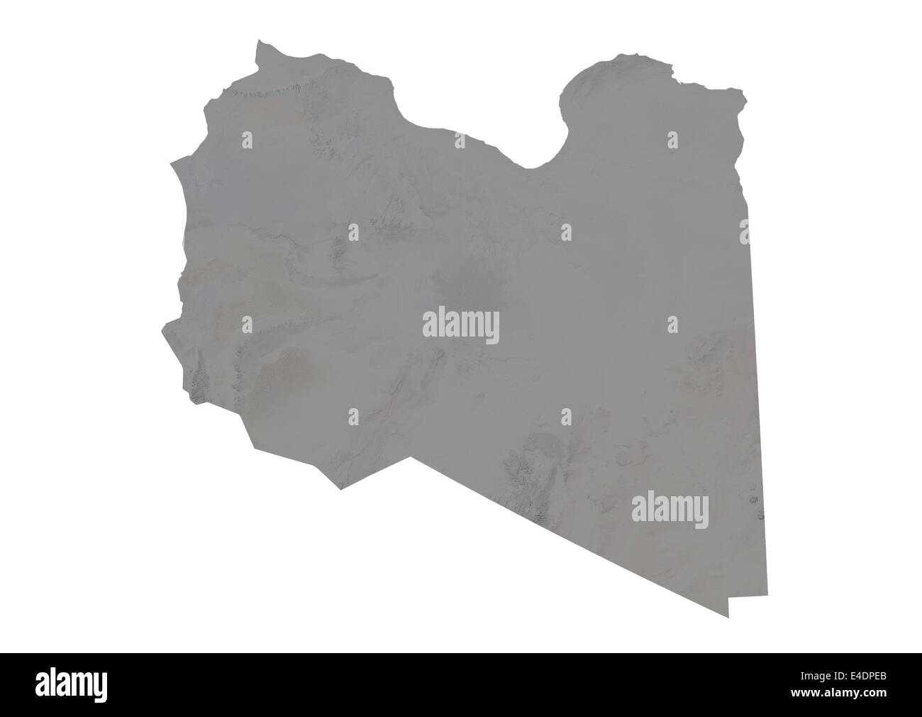 Libya, Relief Map Stock Photo - Alamy
