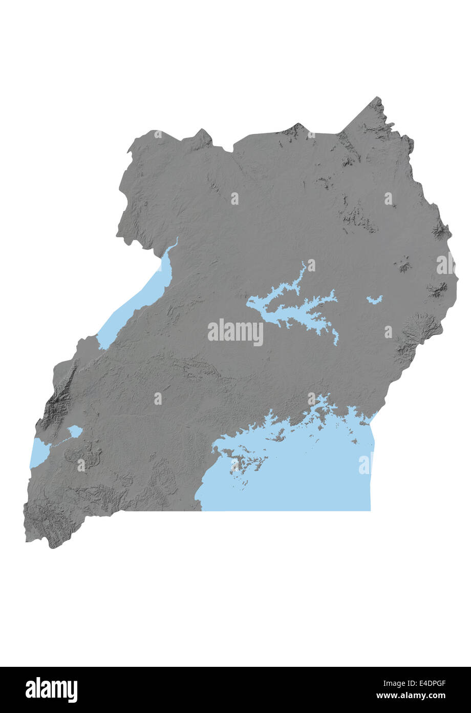 Map satellite geography uganda hi-res stock photography and images - Alamy
