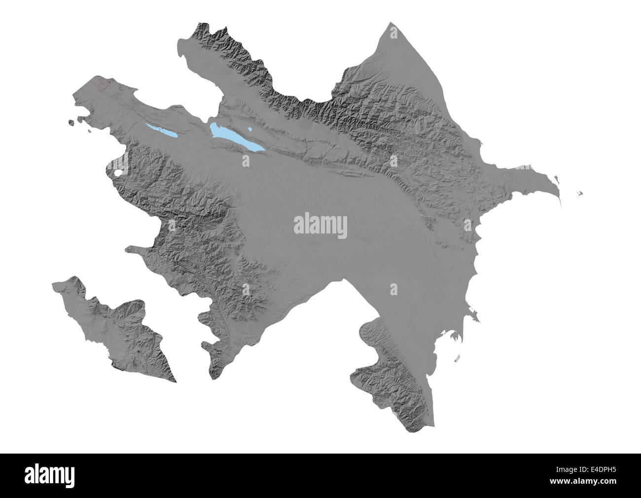 Azerbaijan, Relief Map Stock Photo - Alamy