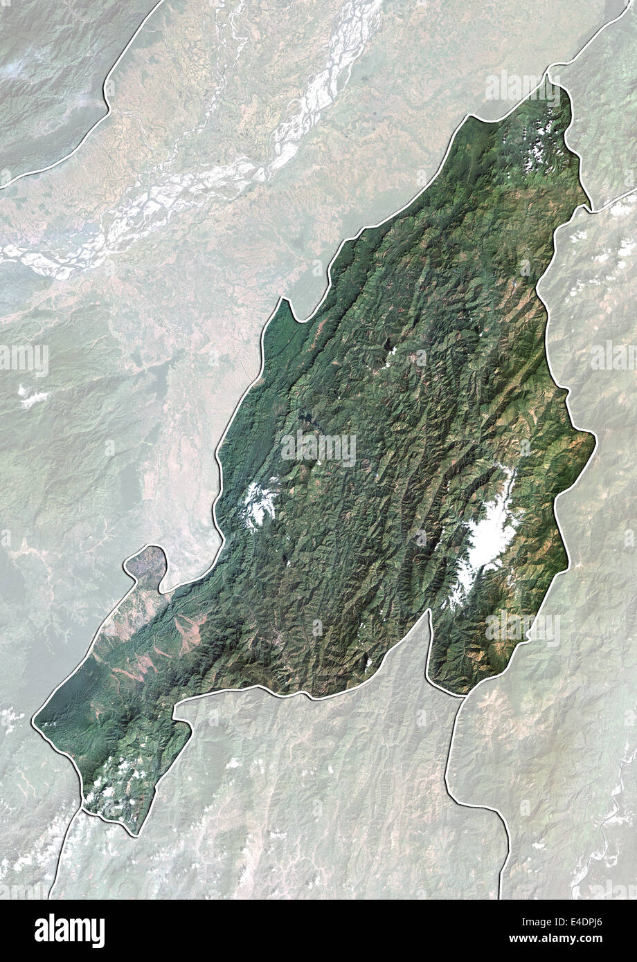 Nagaland map hi-res stock photography and images - Alamy
