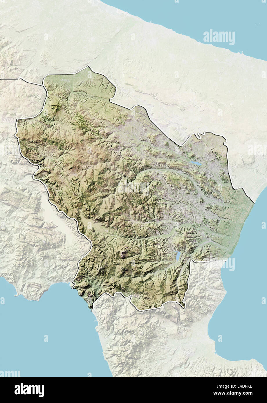 Basilicata map hi-res stock photography and images - Alamy