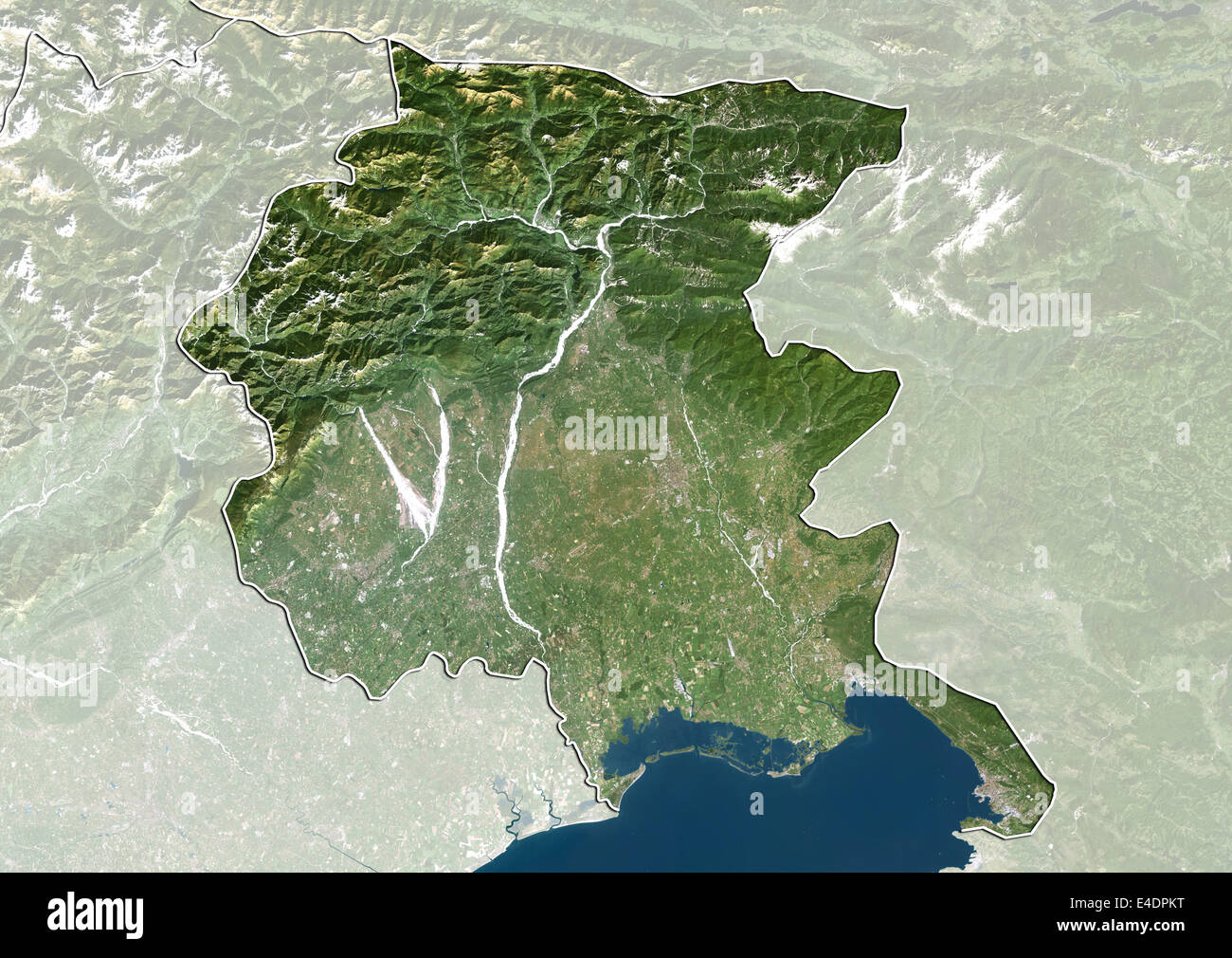 Friuli map hi-res stock photography and images - Alamy