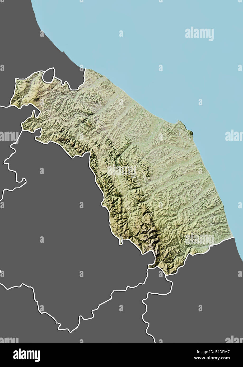 Marche map hi-res stock photography and images - Alamy