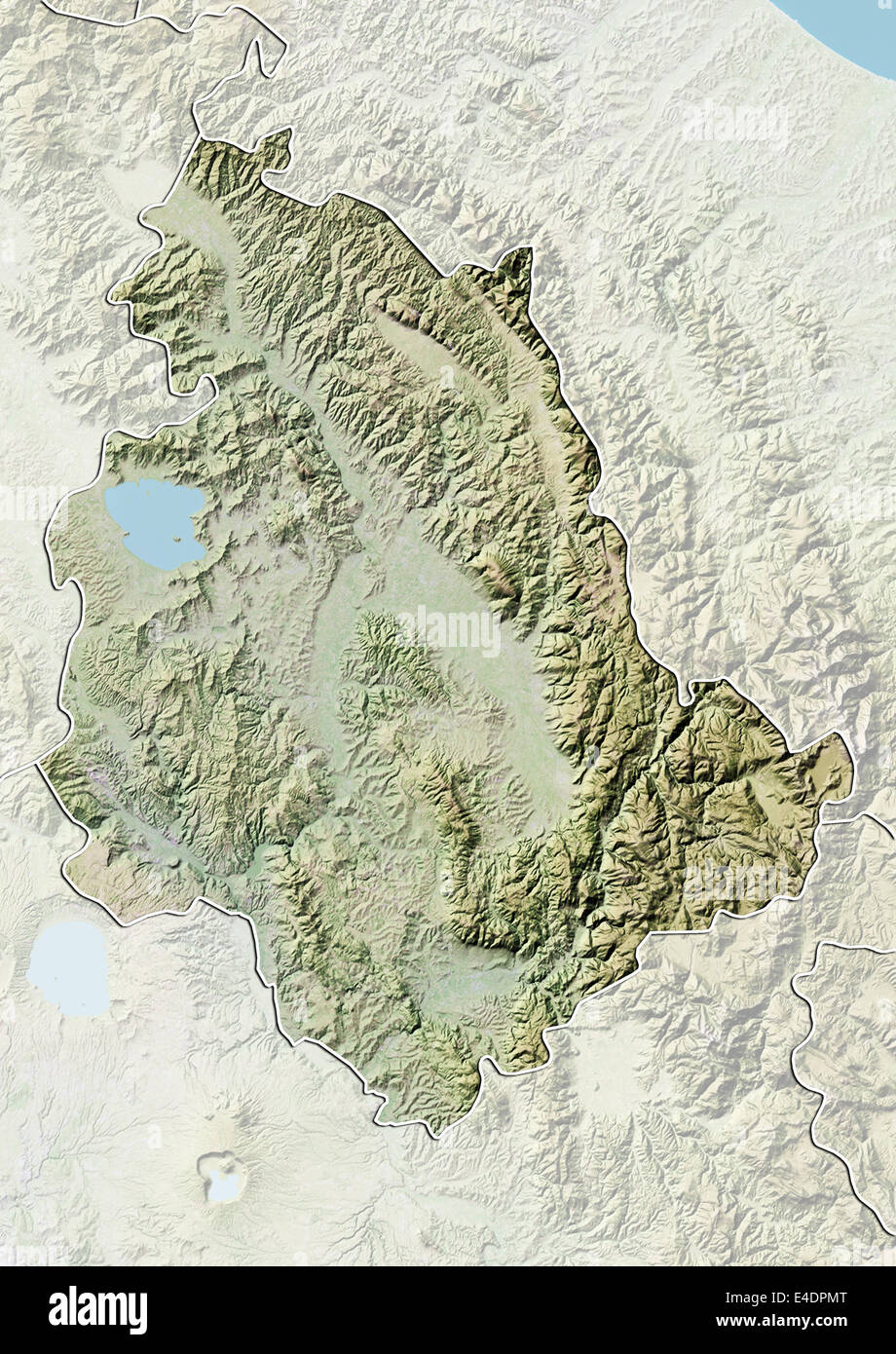Umbria map hi-res stock photography and images - Alamy