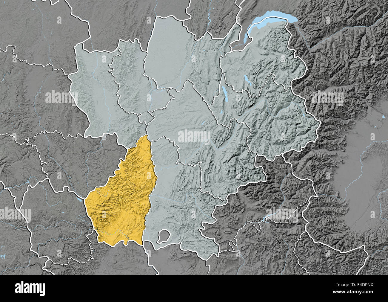 Map Of Ardeche High Resolution Stock Photography and Images - Alamy