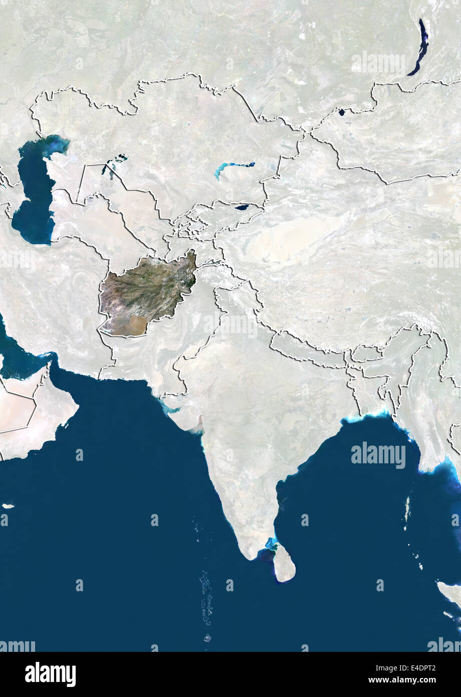 Afghanistan aerial view map hi-res stock photography and images - Alamy