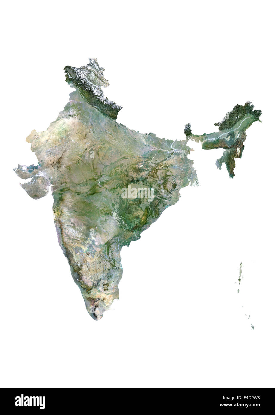 India, Satellite Image Stock Photo - Alamy