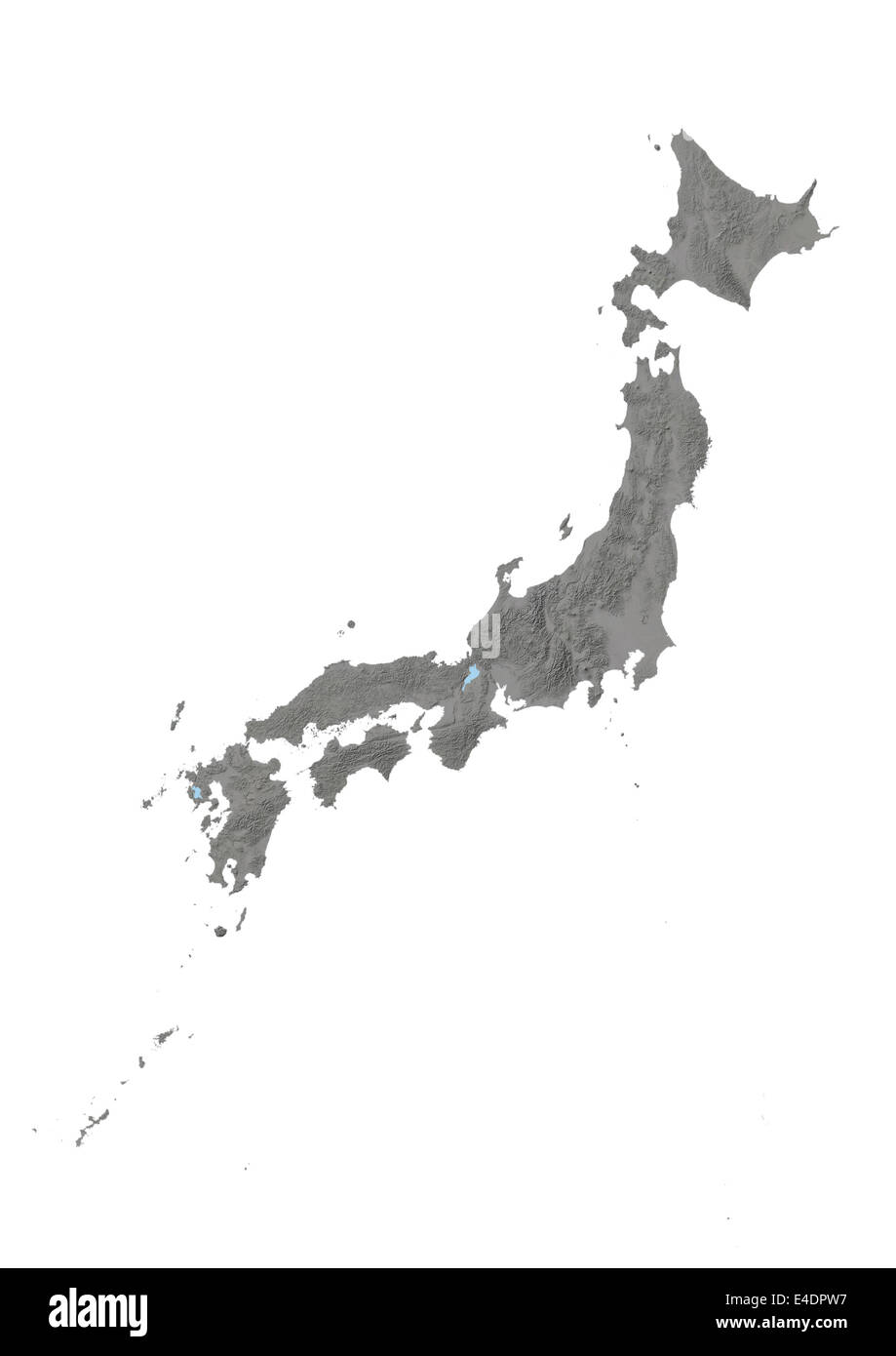 Japan, Relief Map Stock Photo - Alamy