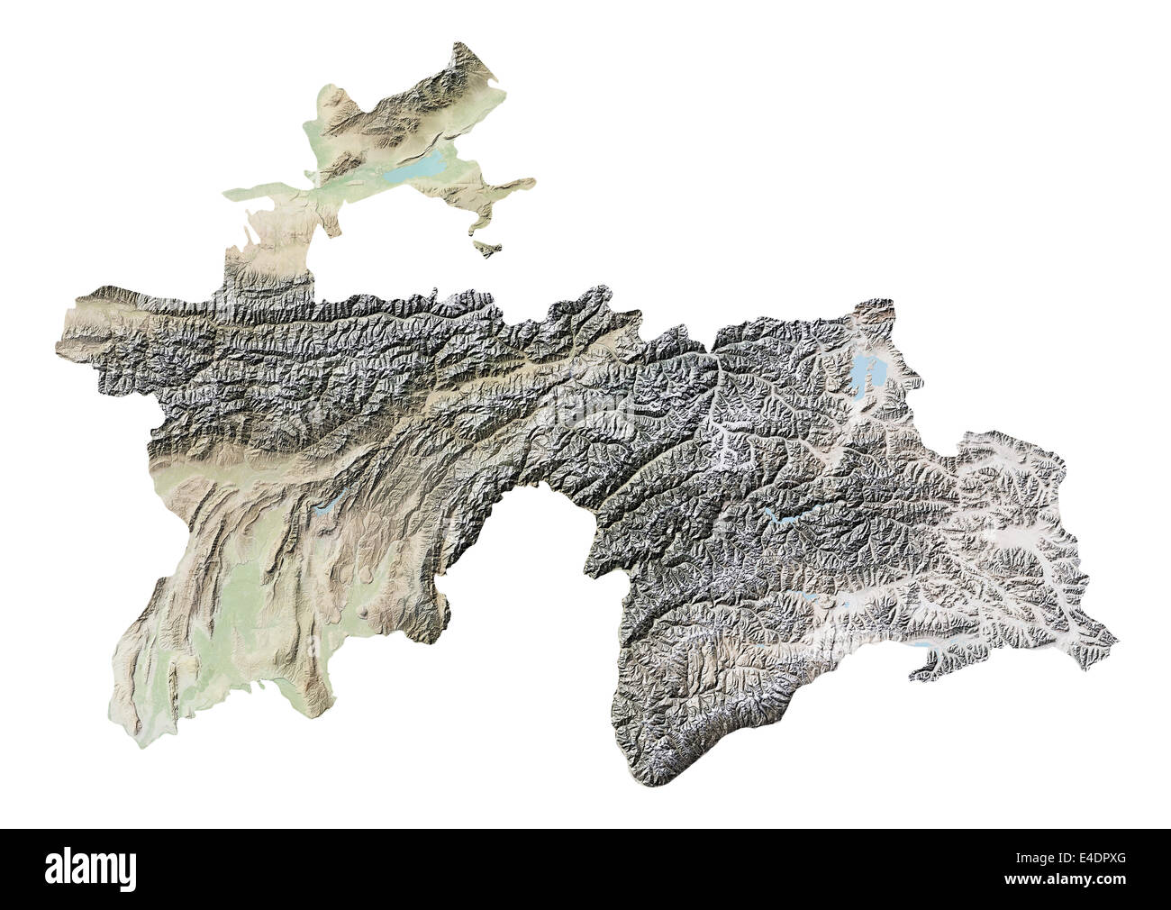 Tajikistan map hi-res stock photography and images - Alamy