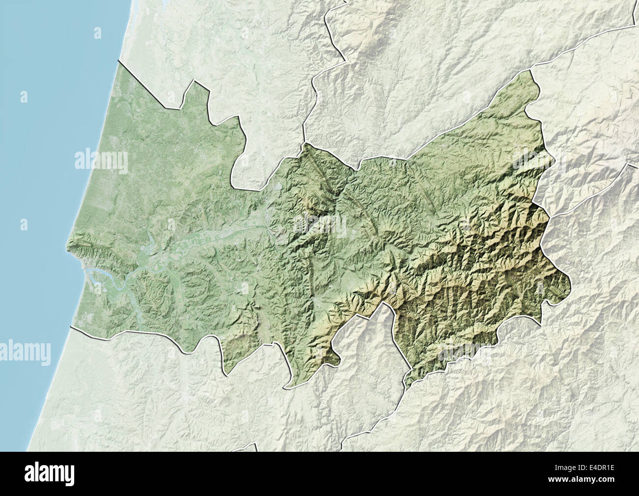 Map of coimbra hi-res stock photography and images - Alamy