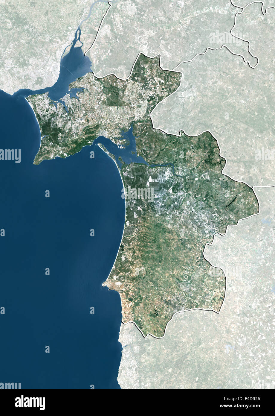 Map of setubal portugal hi-res stock photography and images - Alamy