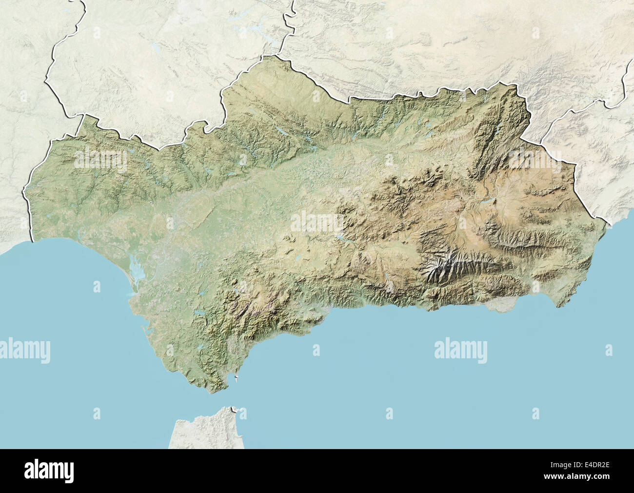 Andalusia map hi-res stock photography and images - Alamy