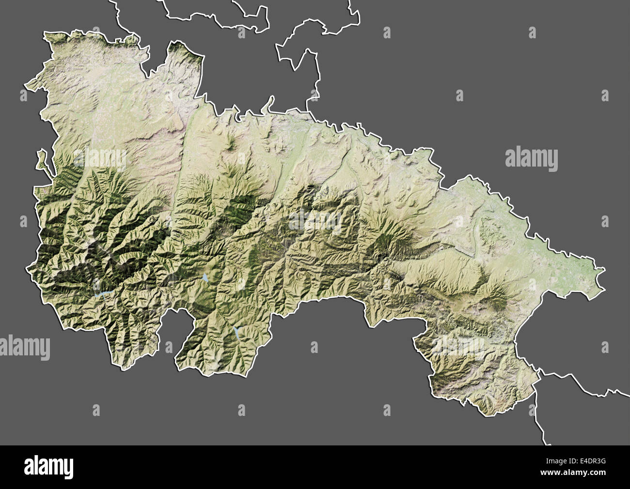 La Rioja, Spain, Relief Map Stock Photo - Alamy