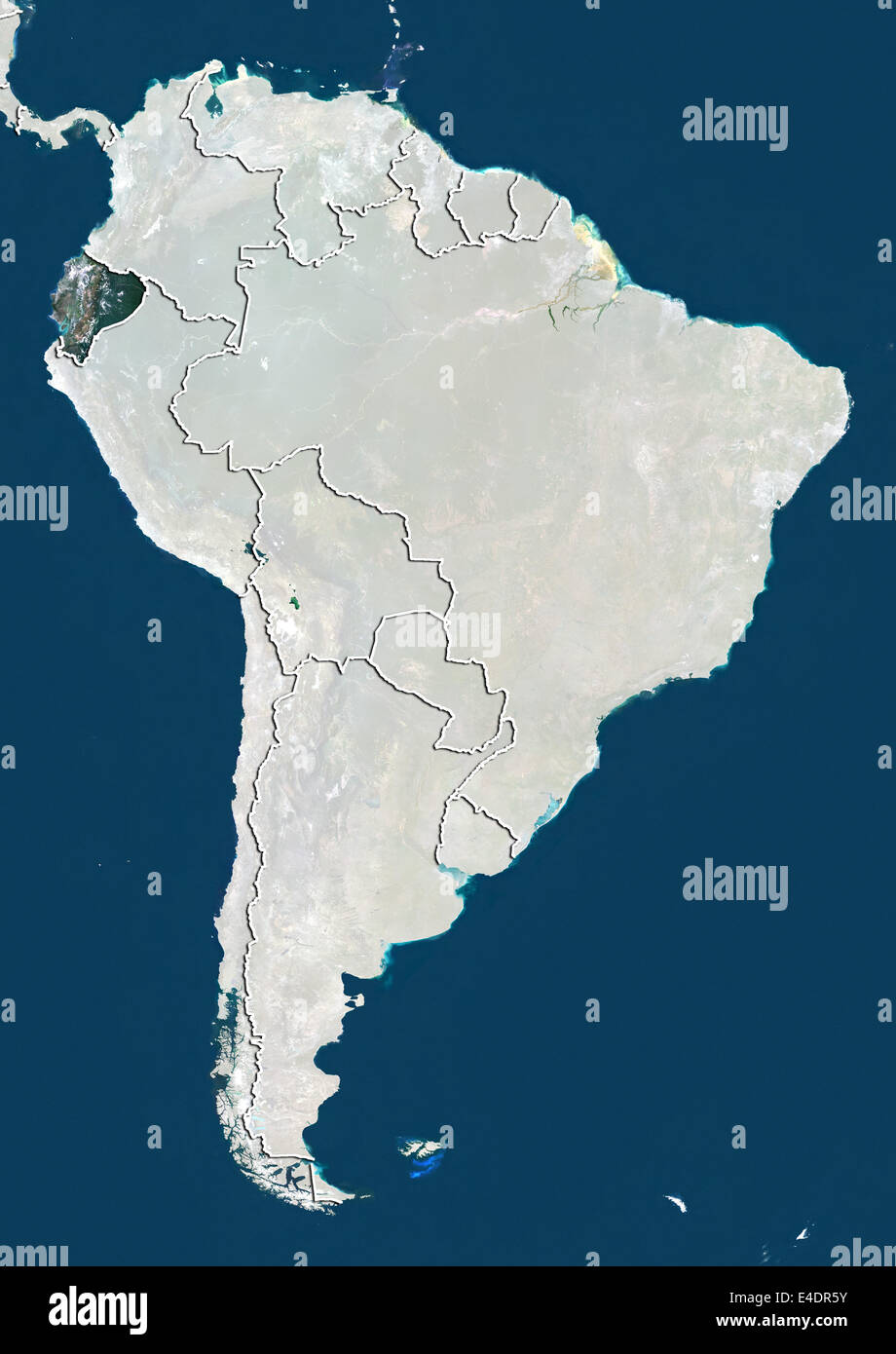 Ecuador satellite image hi-res stock photography and images - Alamy