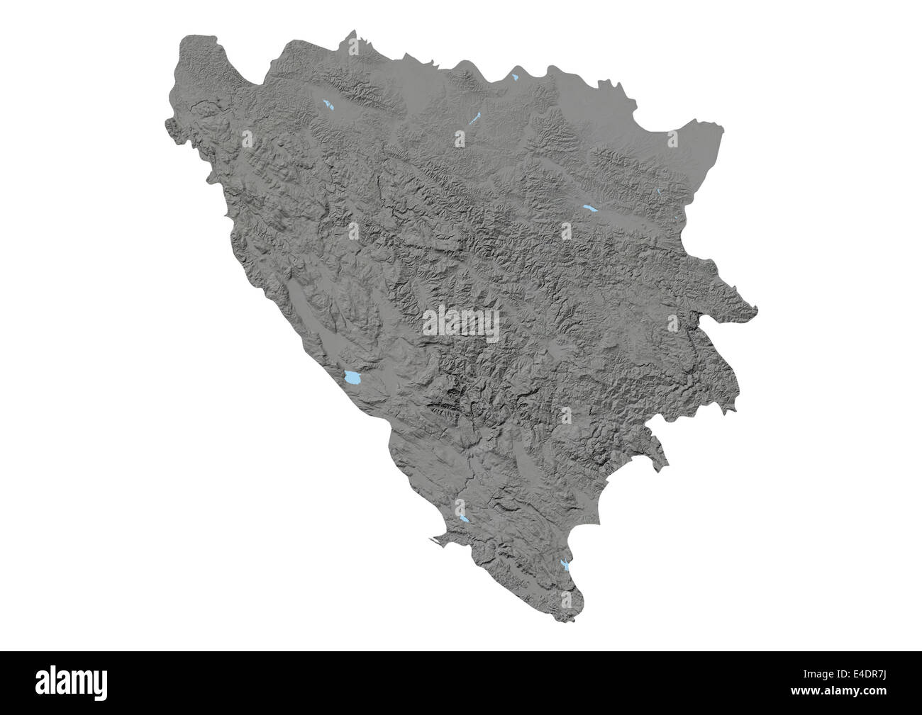 Bosnia and herzegovina aerial map hi-res stock photography and images ...