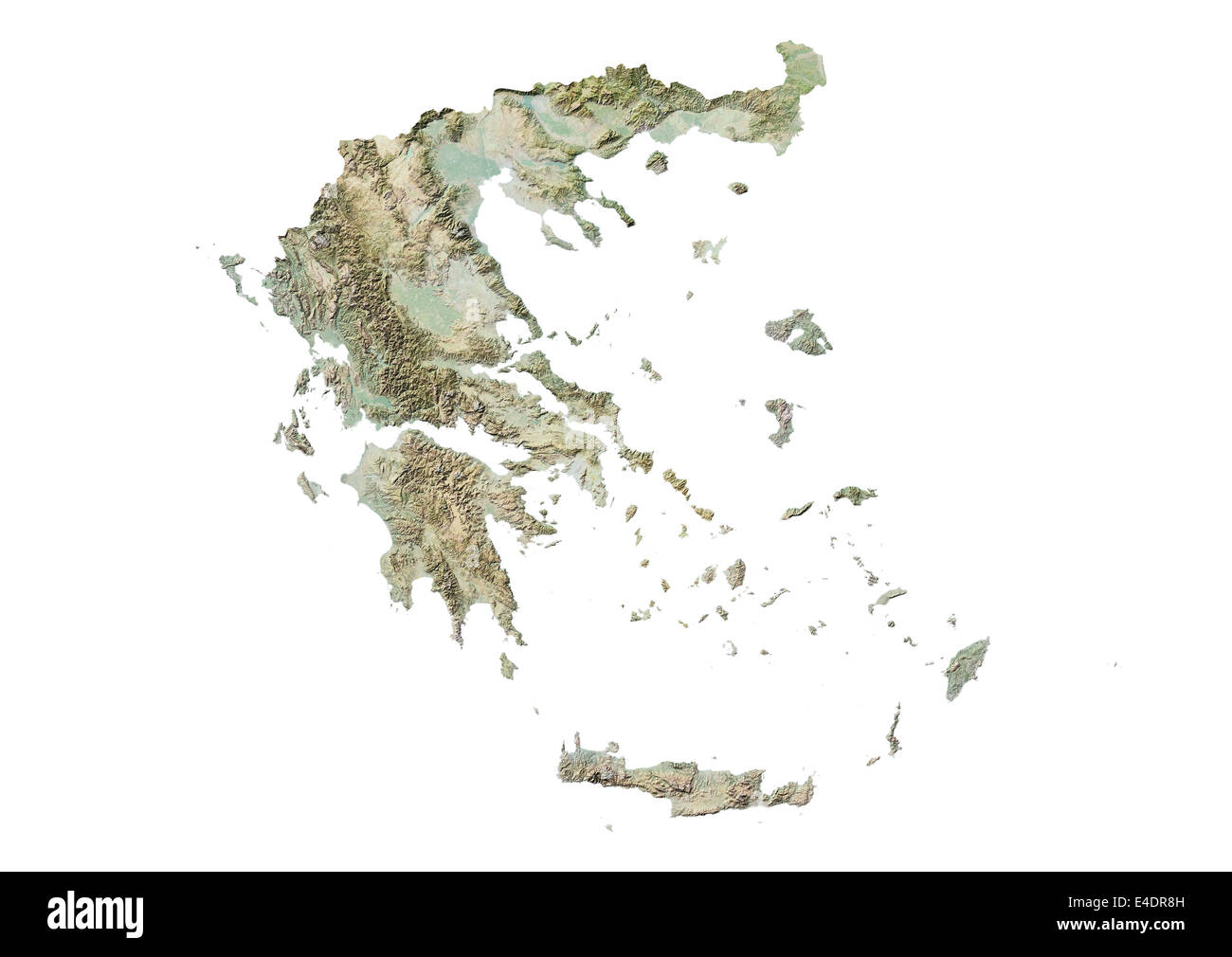 Greece europe map Cut Out Stock Images & Pictures - Alamy