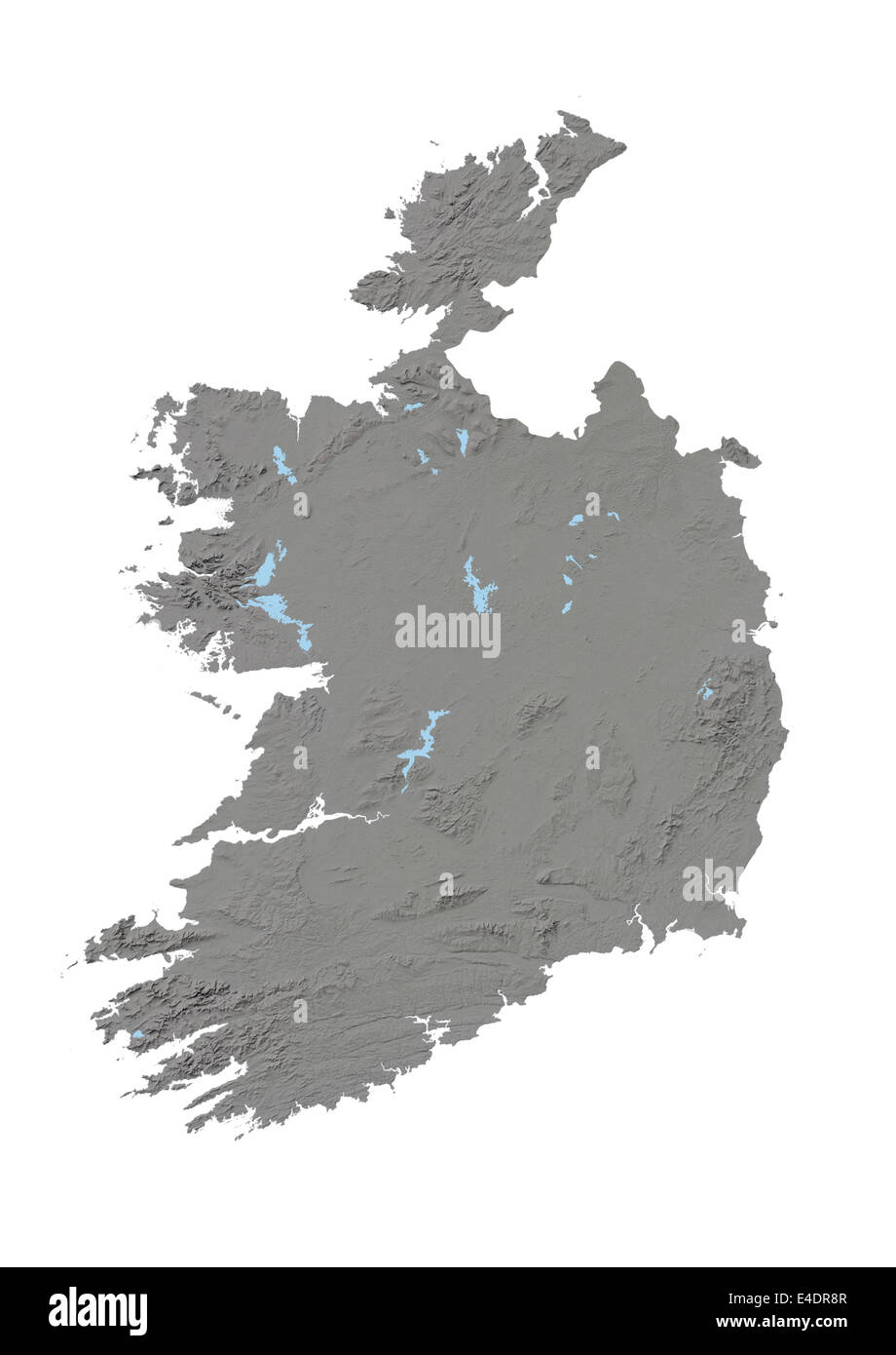 Ireland aerial map hi-res stock photography and images - Alamy
