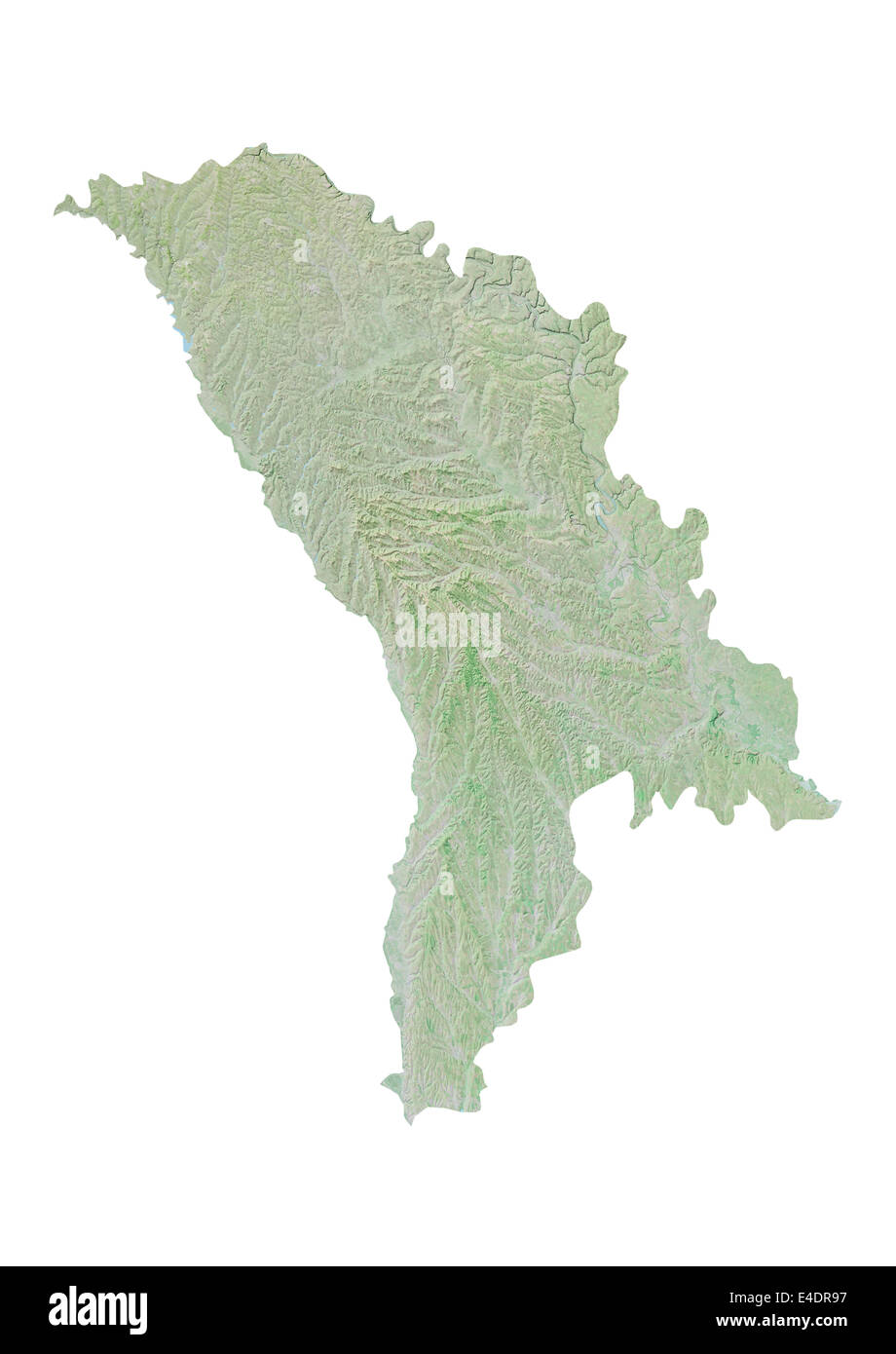 Moldova, Relief Map Stock Photo - Alamy