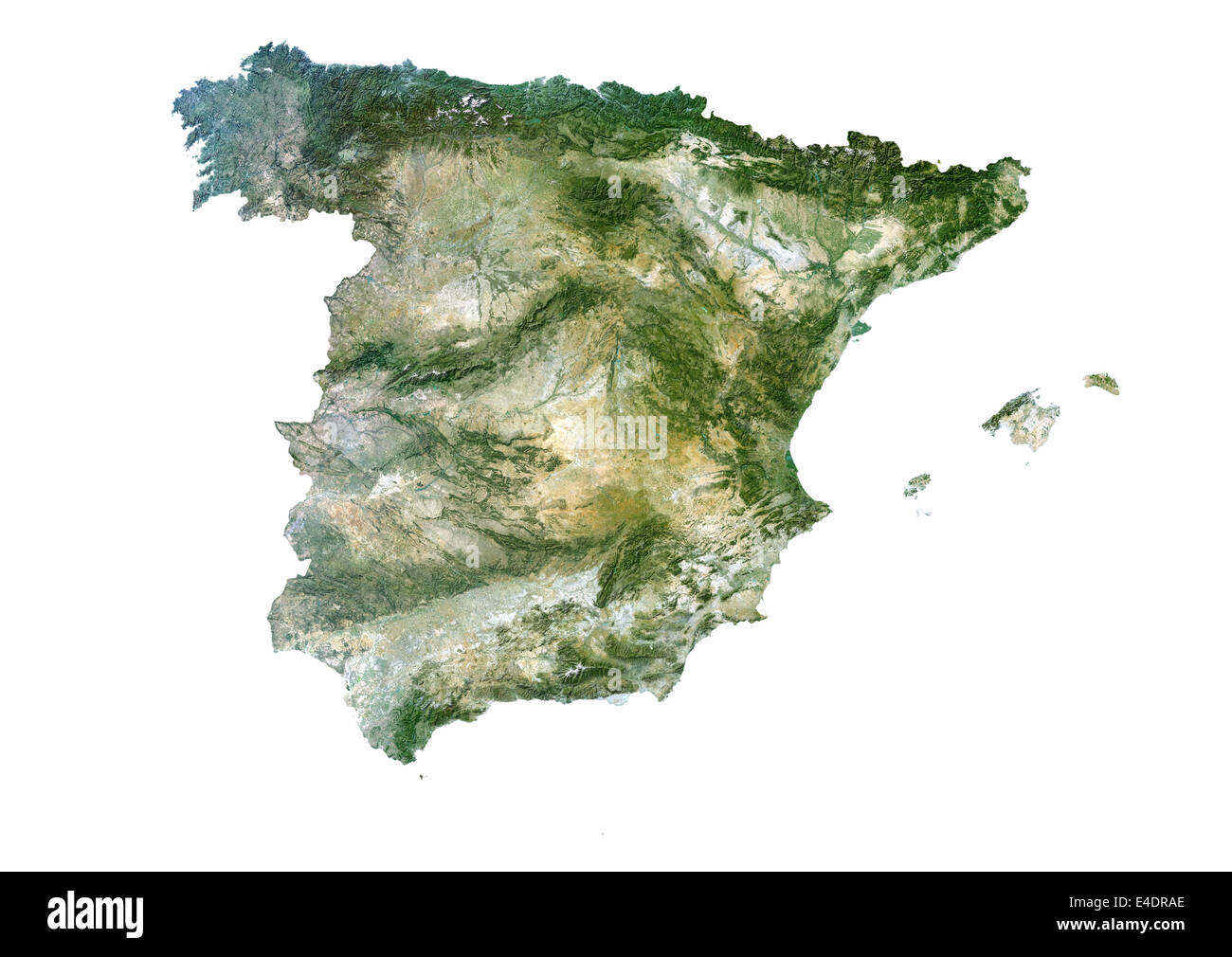 Spain, Satellite Image Stock Photo - Alamy