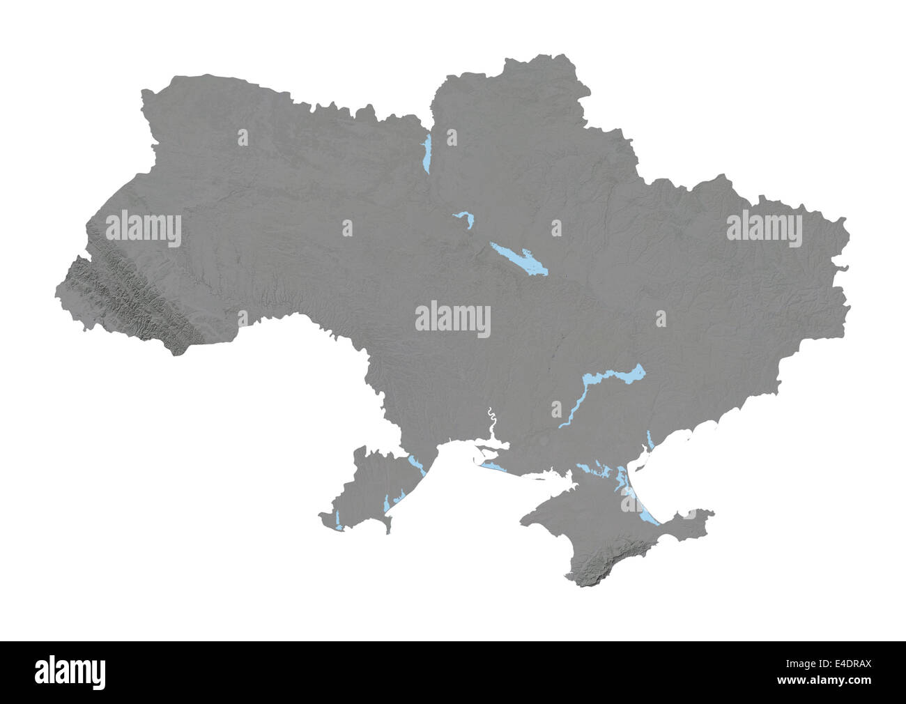 Ukraine relief map hi-res stock photography and images - Alamy