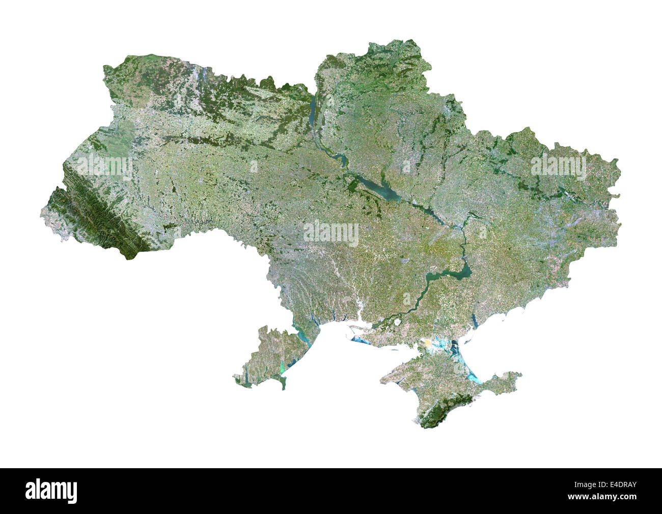 Ukraine relief map hi-res stock photography and images - Alamy