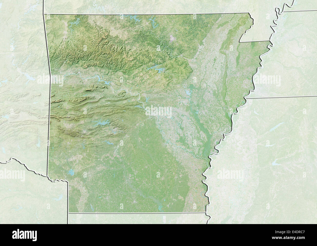 Map satellite geography arkansas hi-res stock photography and images ...