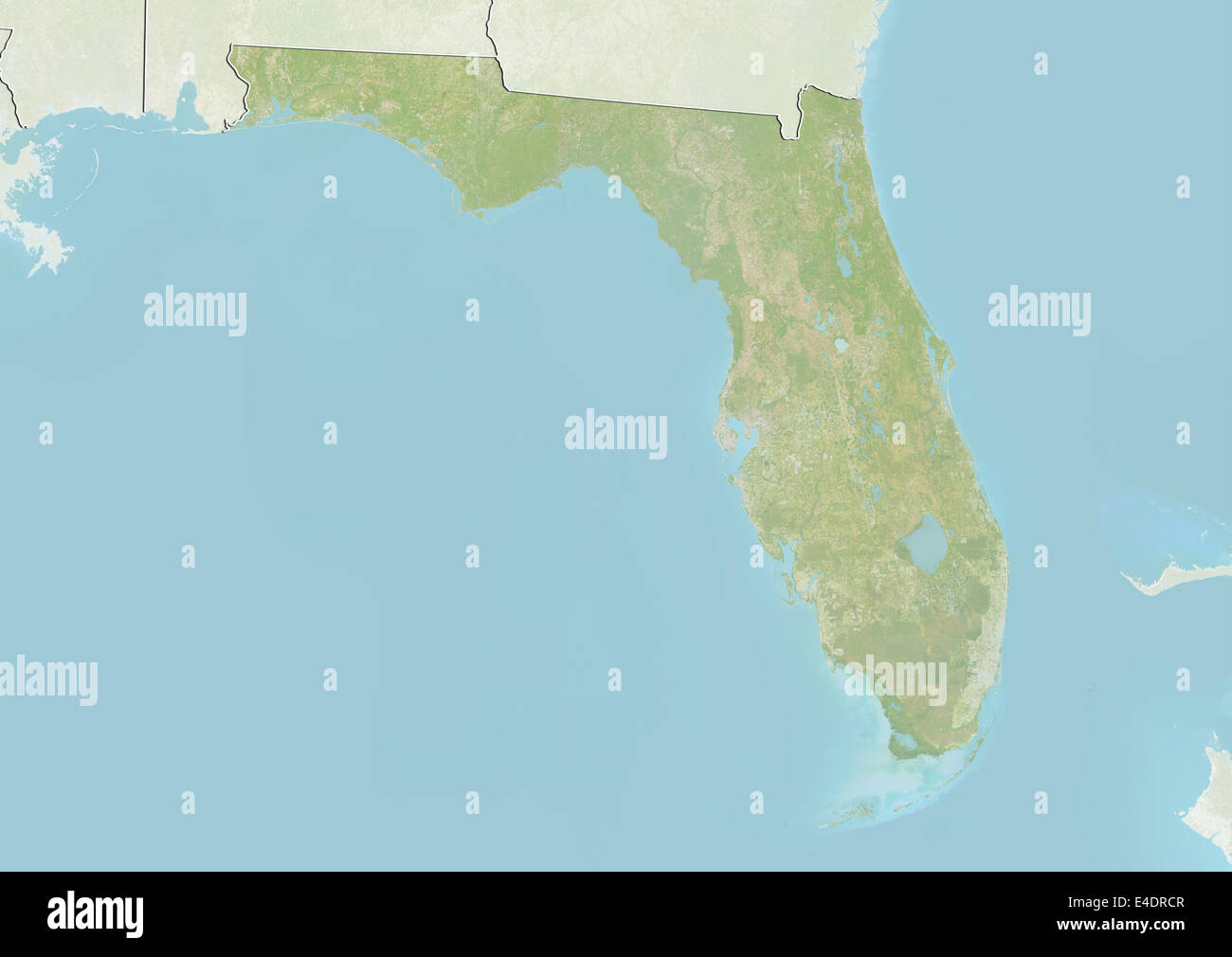 Florida topography map hi-res stock photography and images - Alamy