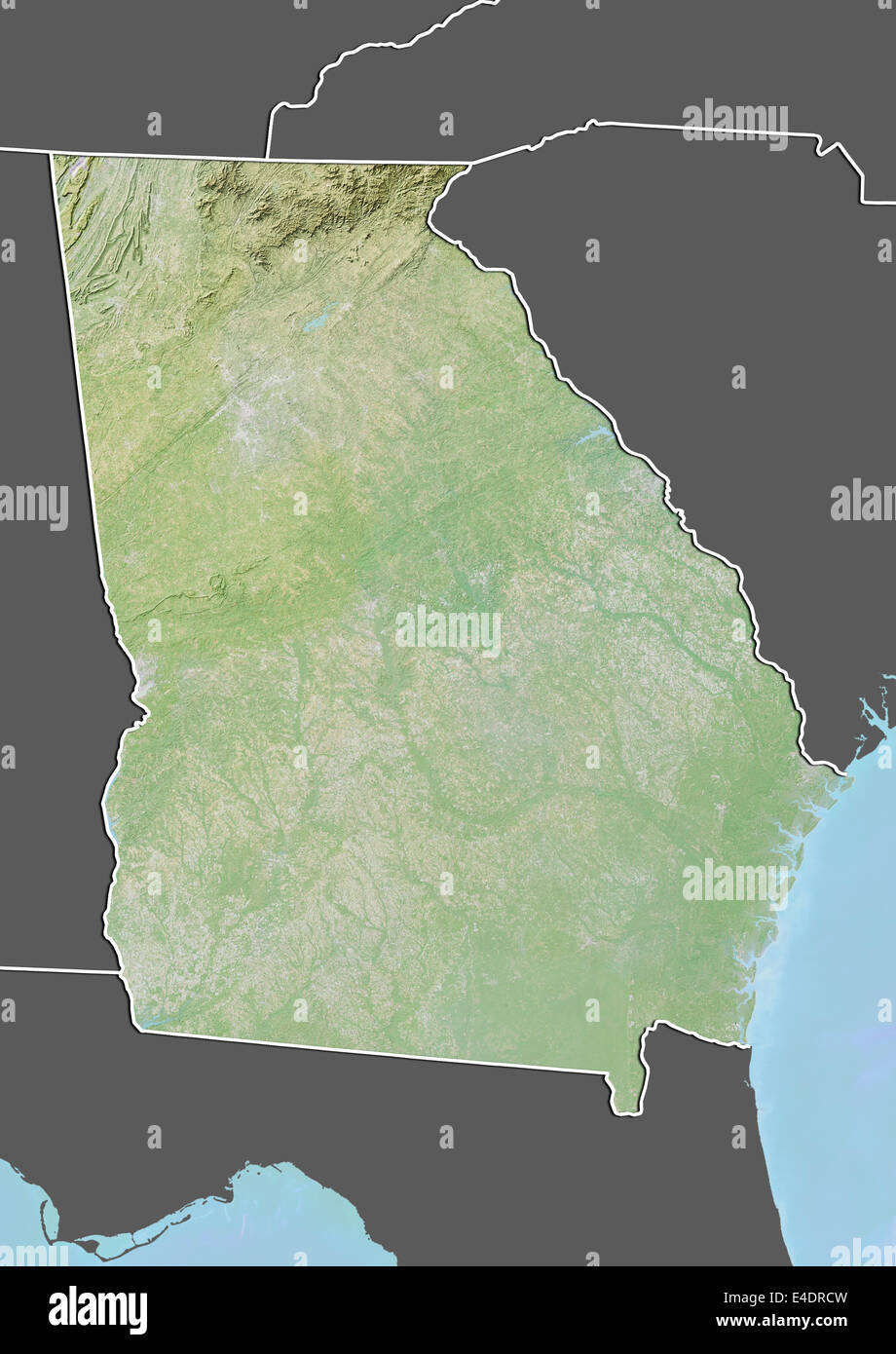 Georgia map united states hi-res stock photography and images - Alamy