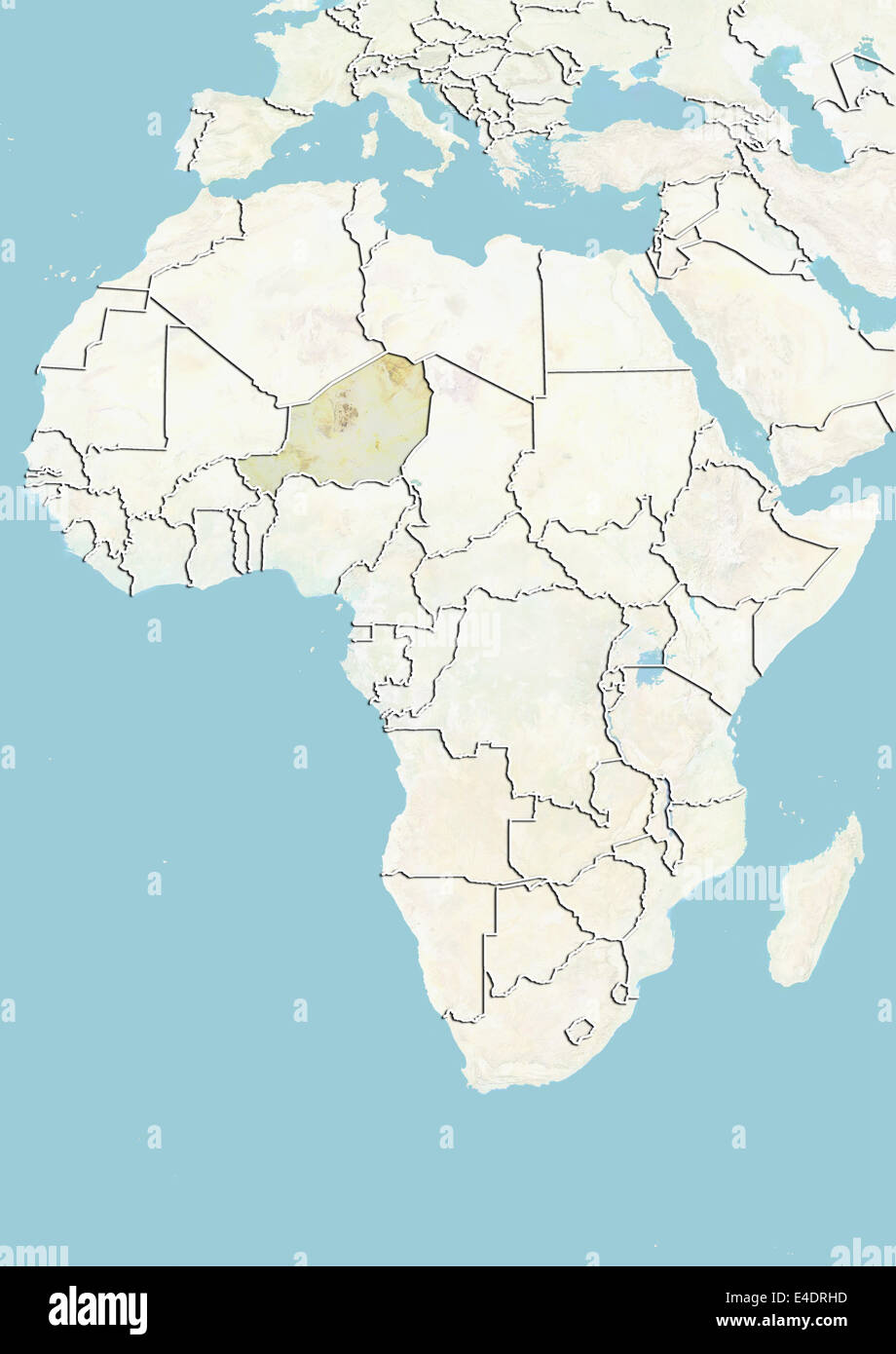 Satellite image of niger hi-res stock photography and images - Alamy