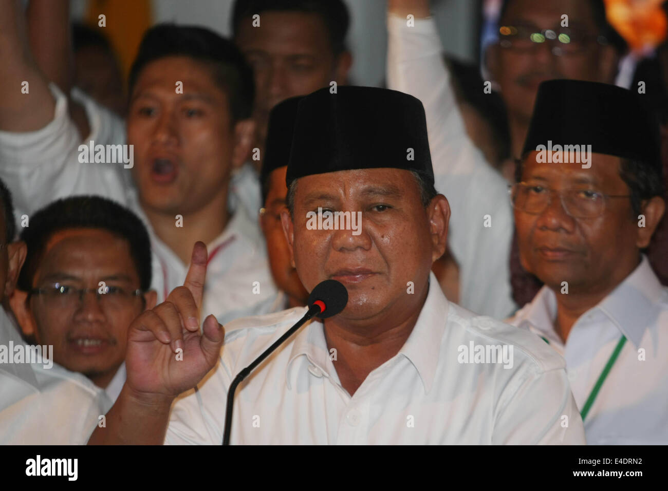 South Jakarta, Jakarta, Indonesia. 9th July, 2014. The expression of ...