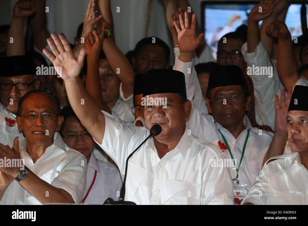 South Jakarta, Jakarta, Indonesia. 9th July, 2014. The expression of ...