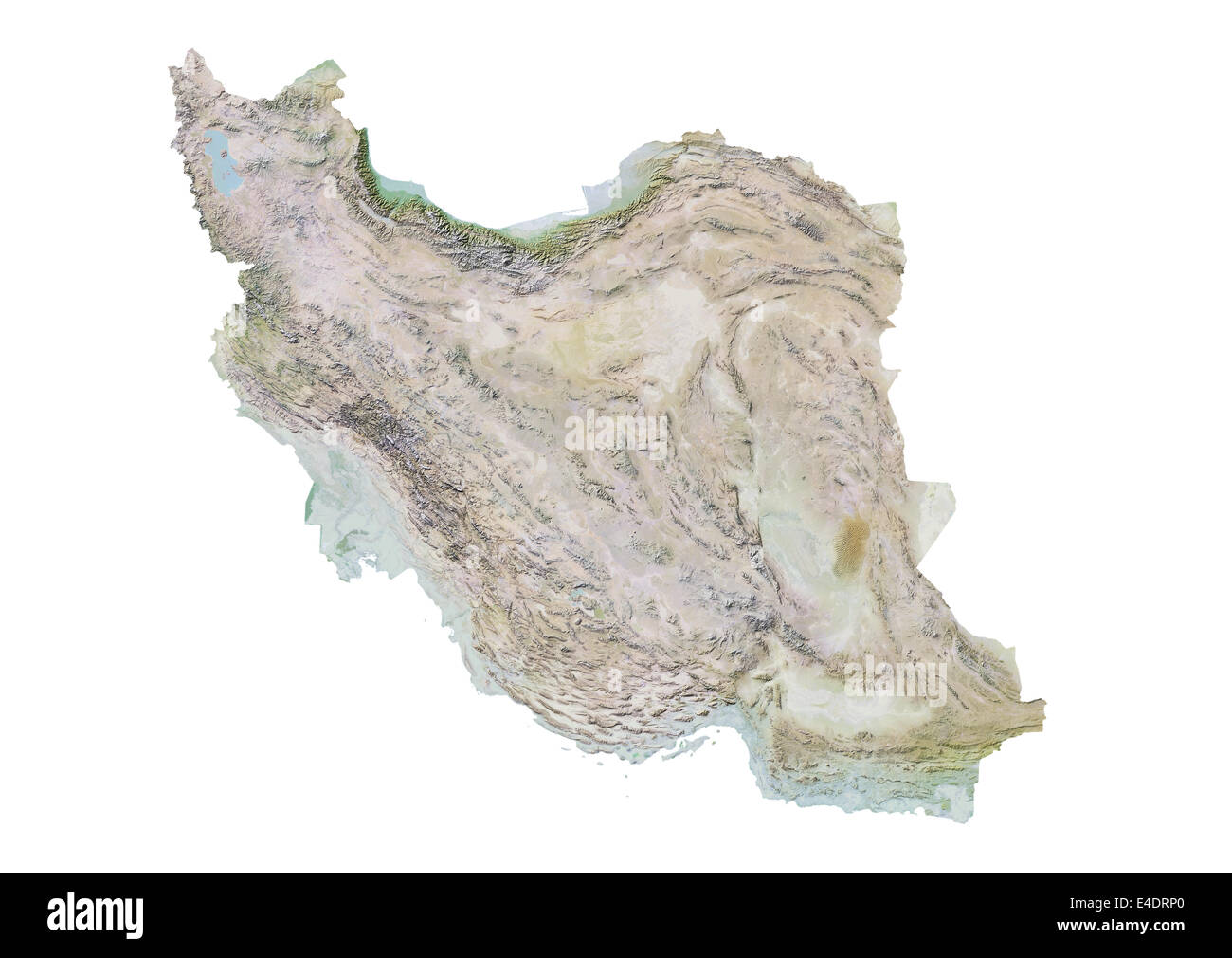 Aerial map iran Cut Out Stock Images & Pictures - Alamy