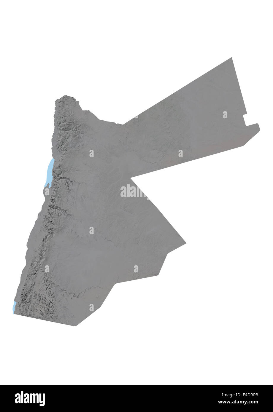 Jordan relief map border hi-res stock photography and images - Alamy