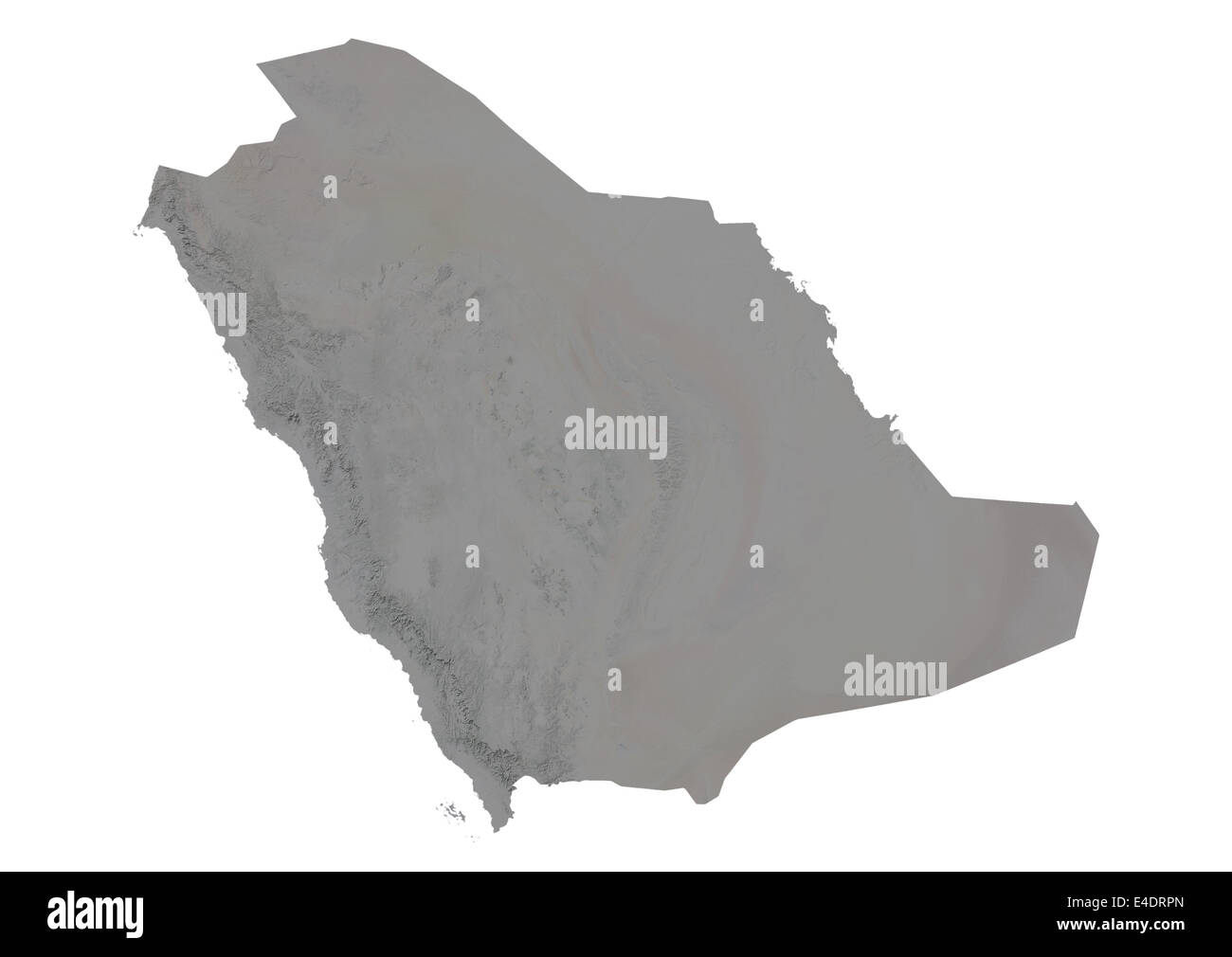 Saudi Arabia, Relief Map Stock Photo - Alamy