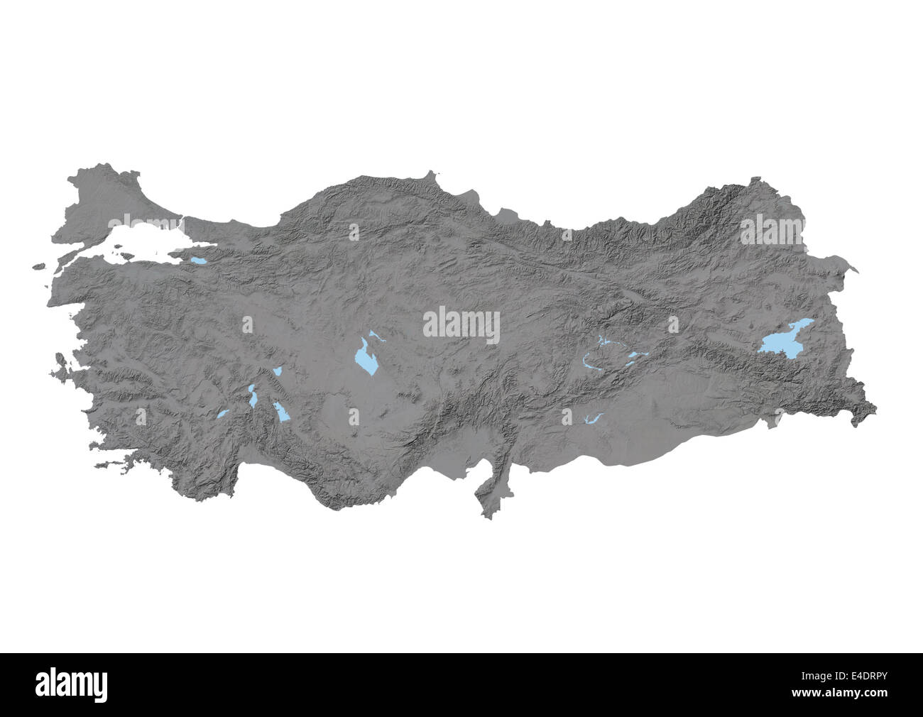Turkey map physical hi-res stock photography and images - Alamy
