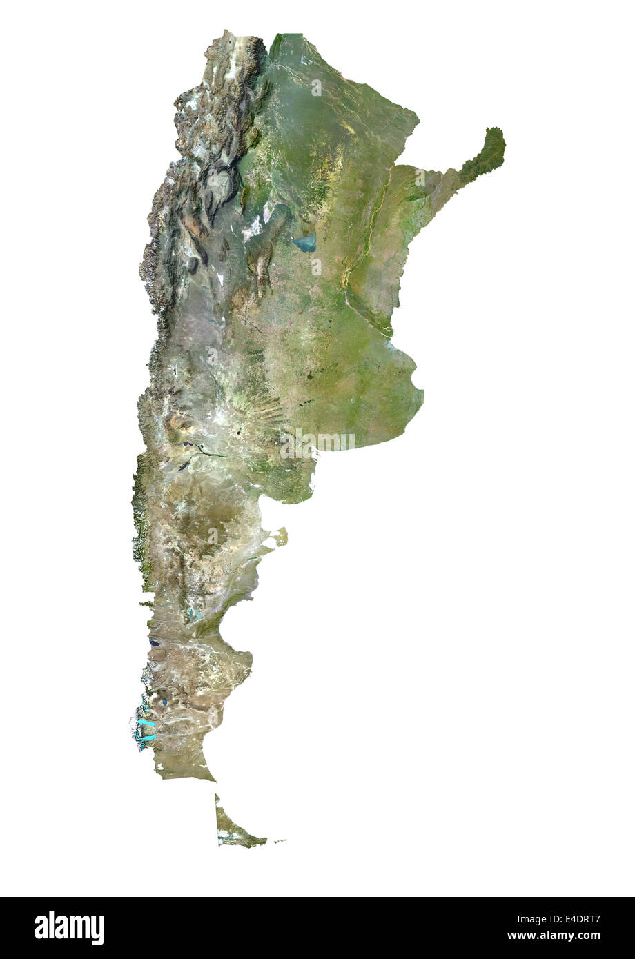 Argentina relief map Cut Out Stock Images & Pictures - Alamy