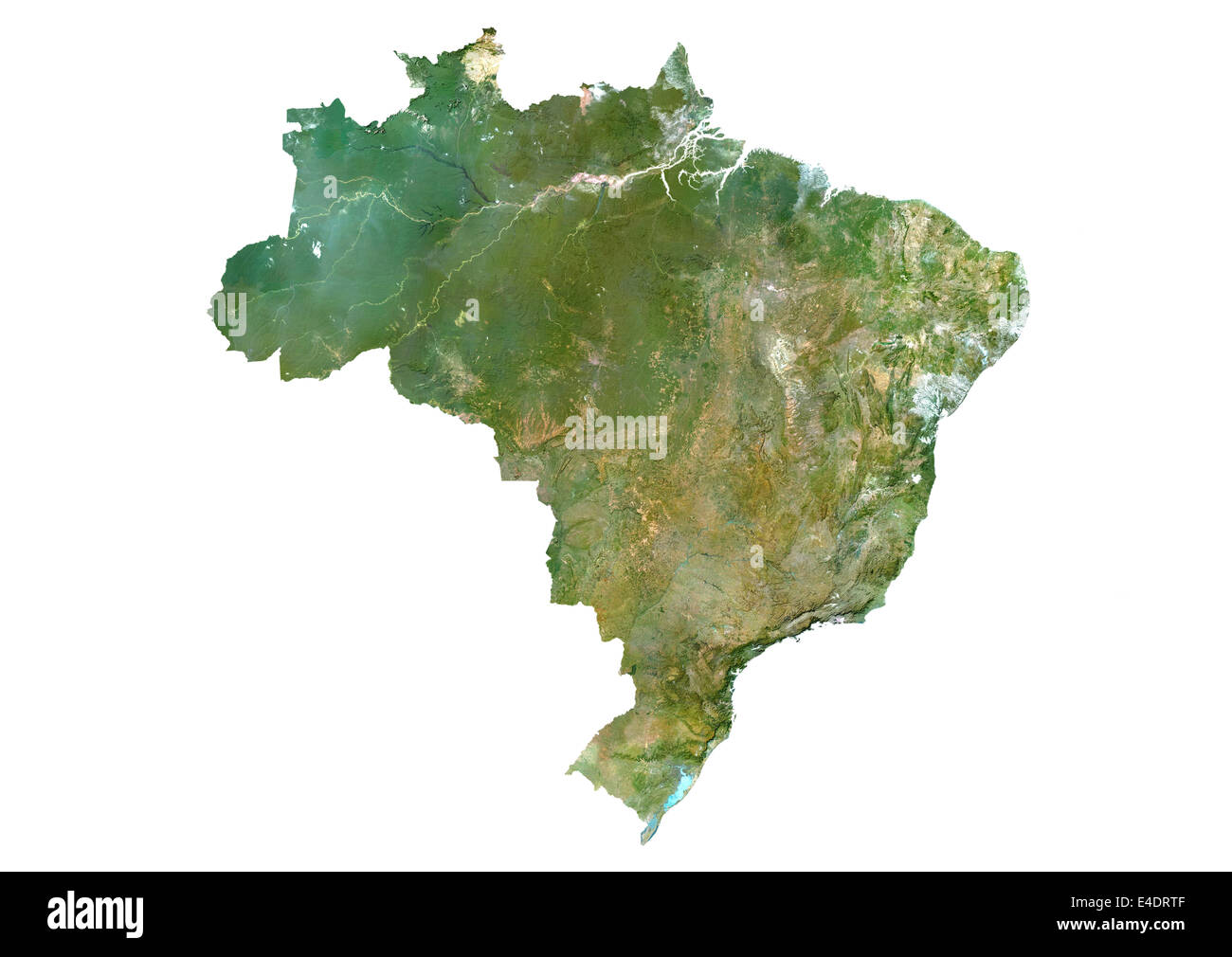 Brazil, Satellite Image Stock Photo - Alamy